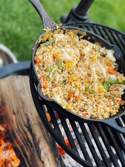 Over the Fire Cooking | Fired Crack Rice | Original Sherman Cookers